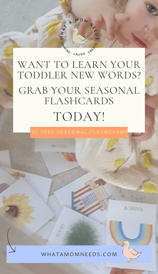 Boost Vocabulary with 92 Free Seasonal Flashcards for Toddlers