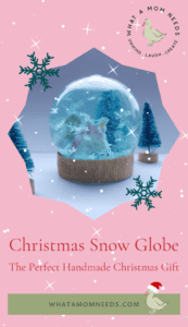 Adorable DIY Christmas Snow Globe for Your Little One
