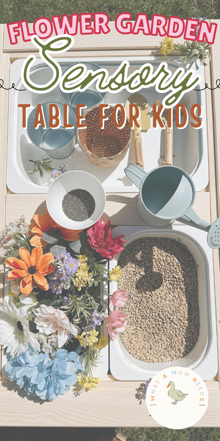 How to Set Up a Flower Garden Sensory Bin for Toddlers